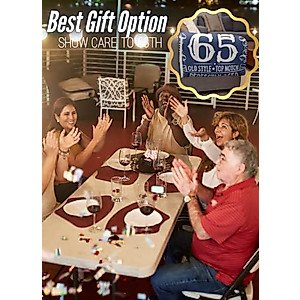 InnoBeta 65th Birthday Gifts Throws, Happy 65th Birthday Themed Bed Flannel Plush Blankets, Thank You Presents for Dad, Grandpa, Godfather, Friends, Uncle(50x 65Inches)