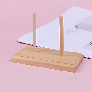 1pc Embroidery Line Tool Holder Hair Braiding Tools Quilting Spool Wood Embroidery Thread Holder Wooden Thread Holder Wooden Spool Organizer Thread Embroidery Bamboo Conical