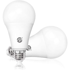 Z Motion Sensor Light Bulbs Dusk to Dawn LED Light Bulbs Radar Motion Detector Light 100 Watt Equivalent E26 Base A19 Indoor Outdoor Lighting Lamp 10W Daylight White 6500K 2 Pack