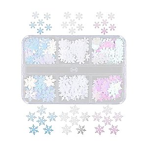 Snowflake Glitter Resin Fillings Flakes Sequins Epoxy Resin Mold Filler for DIY Jewelry Making Nail Art Decor