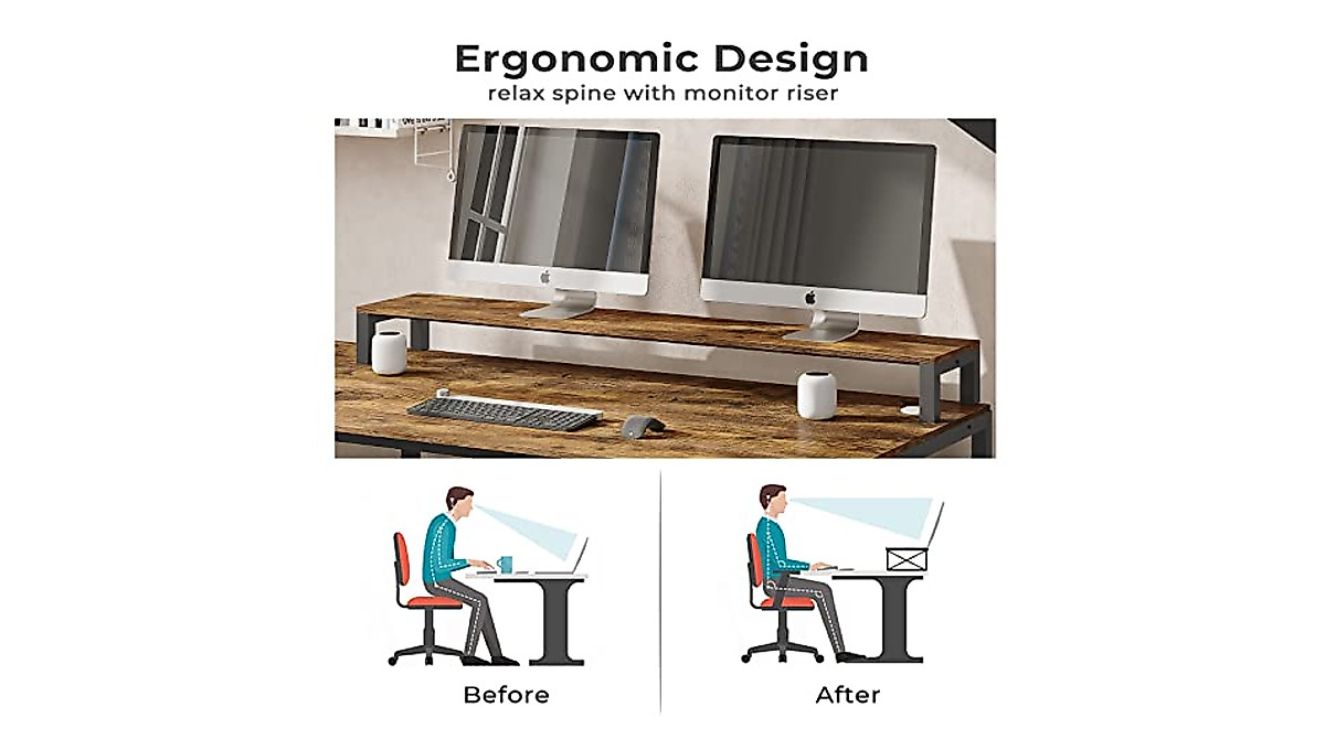 SEDETA L Shaped Desk - Space-Saving Corner Computer Desk for Home Office
