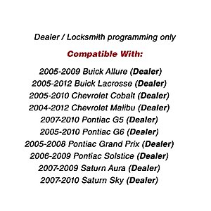 KeylessOption Keyless Entry Remote Control Car Key Fob Replacement for 22733524 with Key