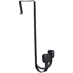 Amazon Basics Over-the-Door Double Hanger Hooks, Black