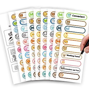 Name Labels for Kids ，Bottle Labels，Write-on Personalized Label for Kids，Adhesive Labels Sticker for Organization，Pack of 160 Handwritten Waterproof Name Sticker