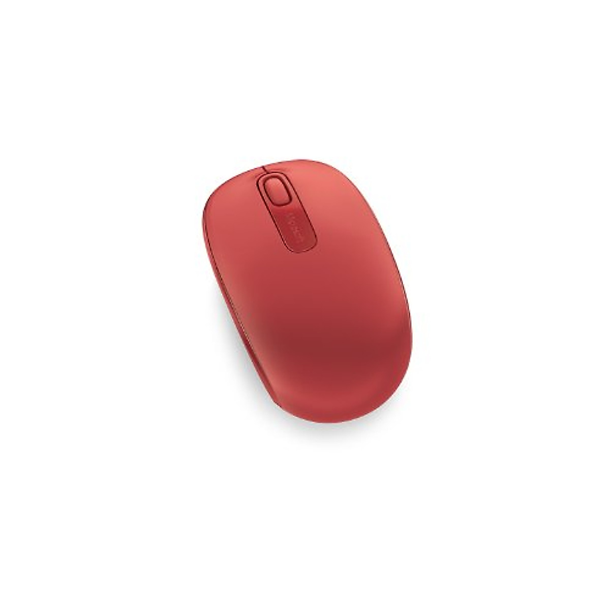 Microsoft Wireless Mobile Mouse 1850 - Flame Red. Comfortable Right/Left Hand Use, Wireless Mouse with Nano transceiver, for PC/Laptop/Desktop, works with Mac/Windows 8/10/11 Computers