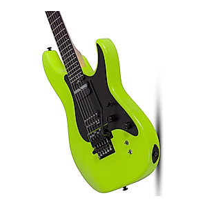 Schecter Sun Valley Super Shredder FR S 6-String Electric Guitar in Birch Green Bundle with Hard Shell Protective Case (2 Items)