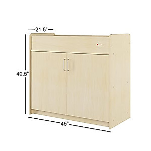 Foundations SafetyCraft Daycare Changing Table, Natural