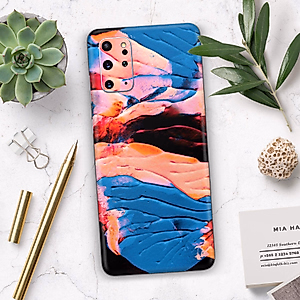 Design Skinz Liquid Abstract Paint V30 Protective Vinyl Decal Wrap Skin Cover Compatible with The Samsung Galaxy S20 (Screen Trim & Back Glass Skin)