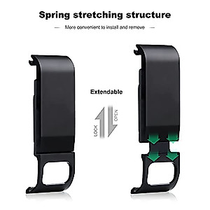 SOONSUN Aluminum Side Door Cover for GoPro Hero 8 Black Removable Replacement Battery Door Cover with Type-C Port for GoPro Hero8 Black, Charging Without Removing Battery Door