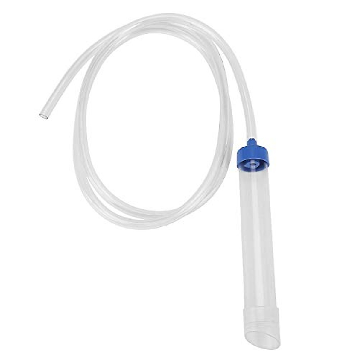 Aquarium Manual Water Changer Gravel Cleaner Water Filter Syphon Tube Fluids Transfer Tool PVC Sand Vacuum Pump Fish Tank Tool with 59in Long Pipe
