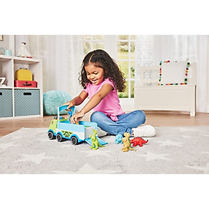 Kidoozie Dino Adventure Hauler - Interactive Vehicle & Playset with Lights & Sounds!