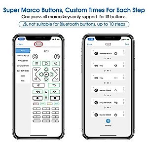 SofaBaton Universal Remote Control with Mobile Phone APP, Super Easy One-Click Universal Remote for FirTV/Roku/Nvidia Shield/Vizio/Marantz/Yamaha Streaming Players (Support IR & Blutooth Devices)