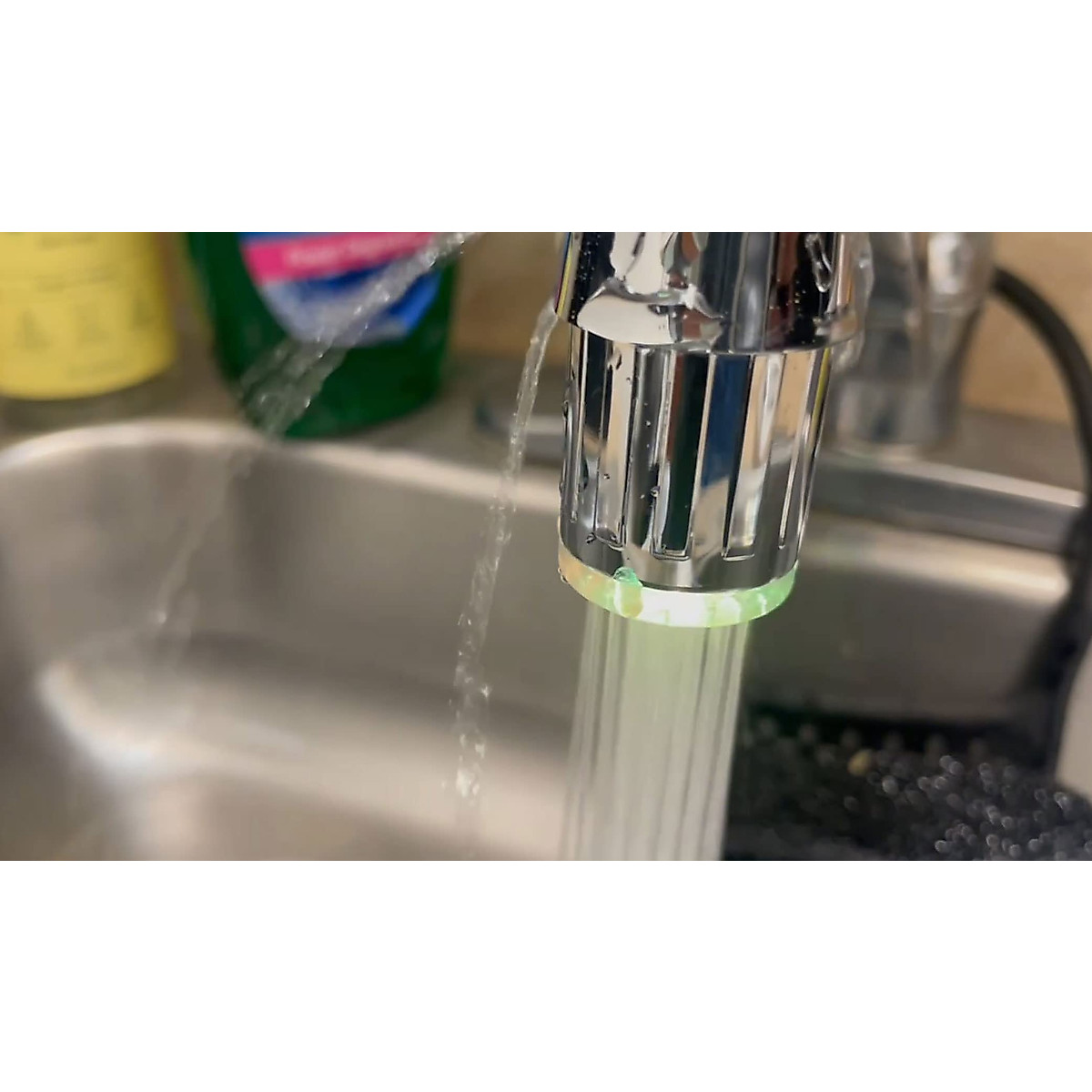 Led Faucet Lights with 7 Colors - Bathroom Faucet Aerator Bathroom Sink - Led Faucet Adapter Light - Glowing Faucet Light for Kitchen or Bathroom Sink, Fits Most Faucets