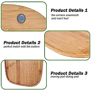 Bamboo Stand Mixer Sliding Mat: Bamboo Mixer Slider Fit for 4.5-5 Qt Stand Mixer, Mixer Appliance Moving Tray, Kitchen Countertop Storage Mover Sliding Caddy, Kitchen Aid Mixers Accessories