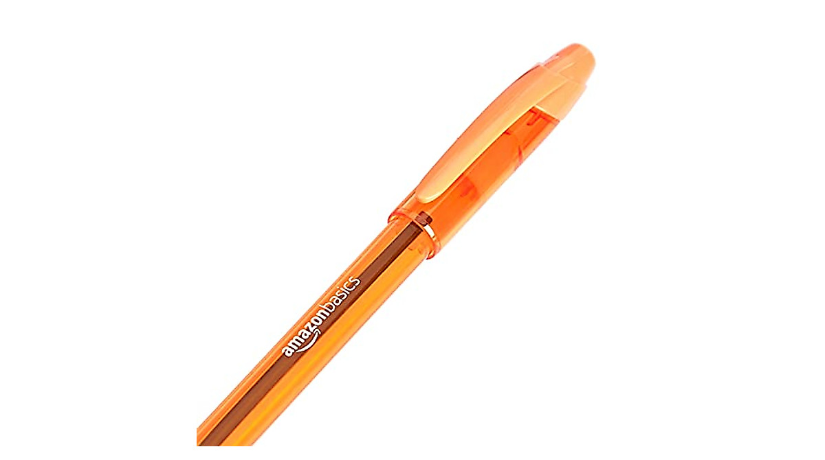 Amazon Basics Ballpoint Pen 8-Pack - Smooth, Vivid Ink for Daily Use