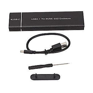 M.2 NVMe SSD Enclosure, USB3.1 SSD Enclosure Ultrathin Fast Transfer Type C Interface for PC