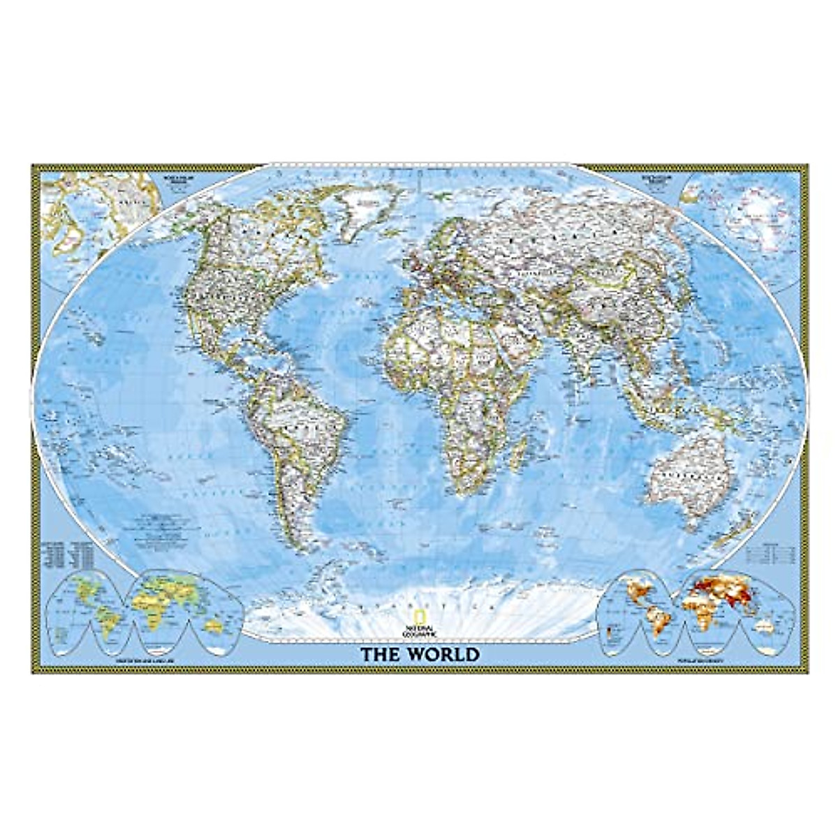 National Geographic World Map (folded with flags and facts) (National Geographic Reference Map)