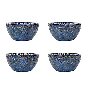 Pfaltzgraff Gabriela Blue 16-Piece Dinnerware Set, Service for 4