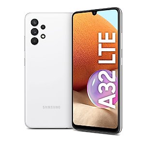 Samsung Galaxy A32 4G Dual A325F-DS 128GB 6GB RAM Factory Unlocked (GSM Only | No CDMA - not Compatible with Verizon/Sprint) International Version - Awesome White