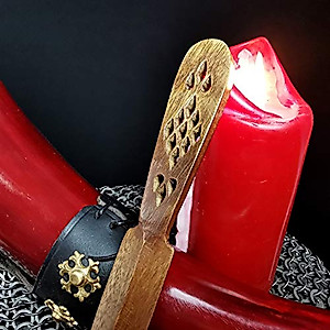 Mythrojan Wooden Knives, Athame Wiccan Wooden Handmade knife Pagan Witch Wizard wicca - Brown