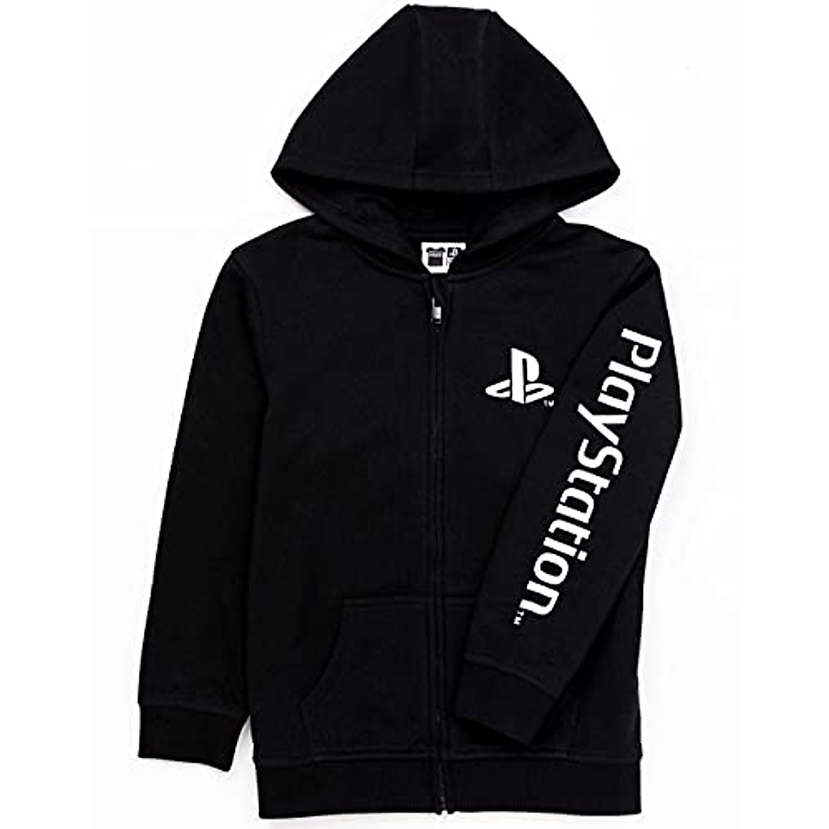 PlayStation Kids Hoodie Zip Up Boys Games Logo Black Jumper Jacket 13-14 Years