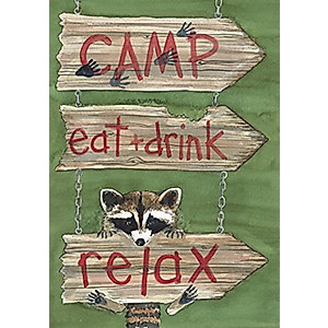 Toland Home Garden 101167 Relax Summer Flag 28x40 Inch Double Sided Summer Garden Flag for Outdoor House Camping Flag Yard Decoration