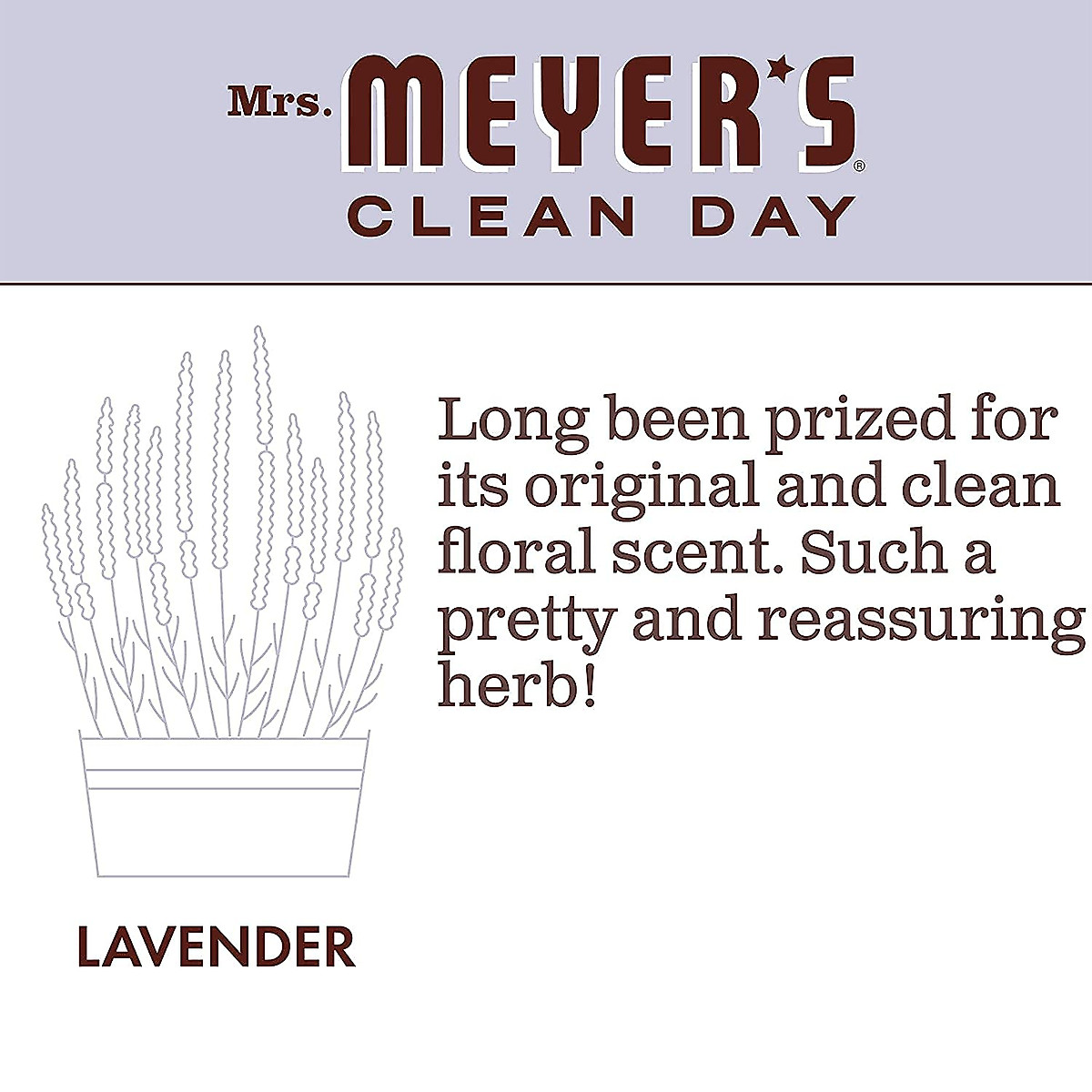 Mrs. Meyer's Hand Soap Refill, Made with Essential Oils, Biodegradable Formula, Lavender, 33 fl. oz (Pack of 3)