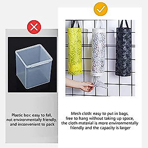 2023 New Kitchen Hanging Bag Round Rubbish Bag Storage Bag, Miscellaneous Wall Hanging Organizer, Convenient Extraction Box Storage Bag