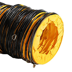 MOUNTO 25FT PVC Flexible Duct Hosing for Exhaust Fan (8inch)