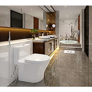 RinseWorks- All Brass Aquaus 360 Handheld Bidet Sprayer for Toilet - NSF Plumbing Code Certified Legal Installation Ergonomic Dual Thumb Pressure Controls- 3”-11” Spray Reach 5 Year Warranty