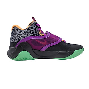 Nike Mens Trey 5 X Basketball Shoes, Black/Vivid Purple-Peach Cream, 11 M US