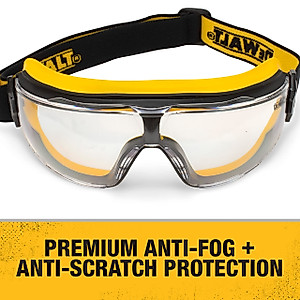 DEWALT Safety Goggles, Clear, Anti-Fog, DPG84 - Insulator