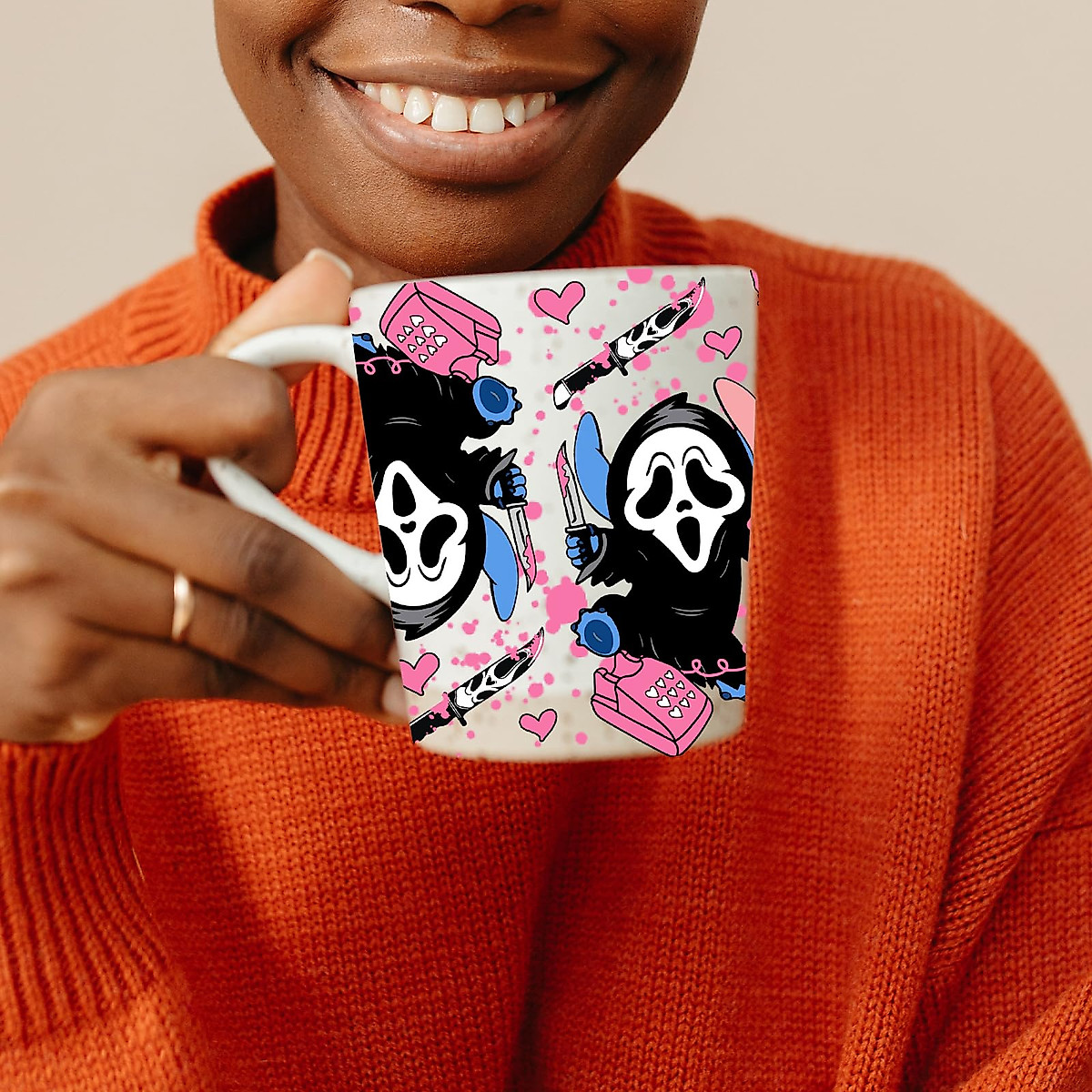 UV DTF Cup Wrap Transfer for Glass 16oz,12 Sheetes Horror UV DTF Transfers Stickers Cup Decals, Rub on Transfers Cup Stickers for Crafts, Ready to Apply, Permanent Adhesive, No Heat Needed