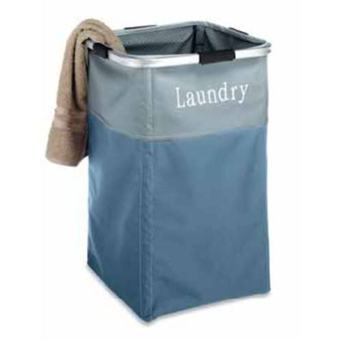 Whitmor Easycare Square Hamper Java