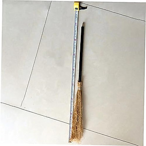 FOMIYES 2pcs Halloween Witch Broom Props Wood Witch Broom for Cosplay Masquerade Broom Toy Halloween Decorative Prop Vivid Cosplay Party Supply