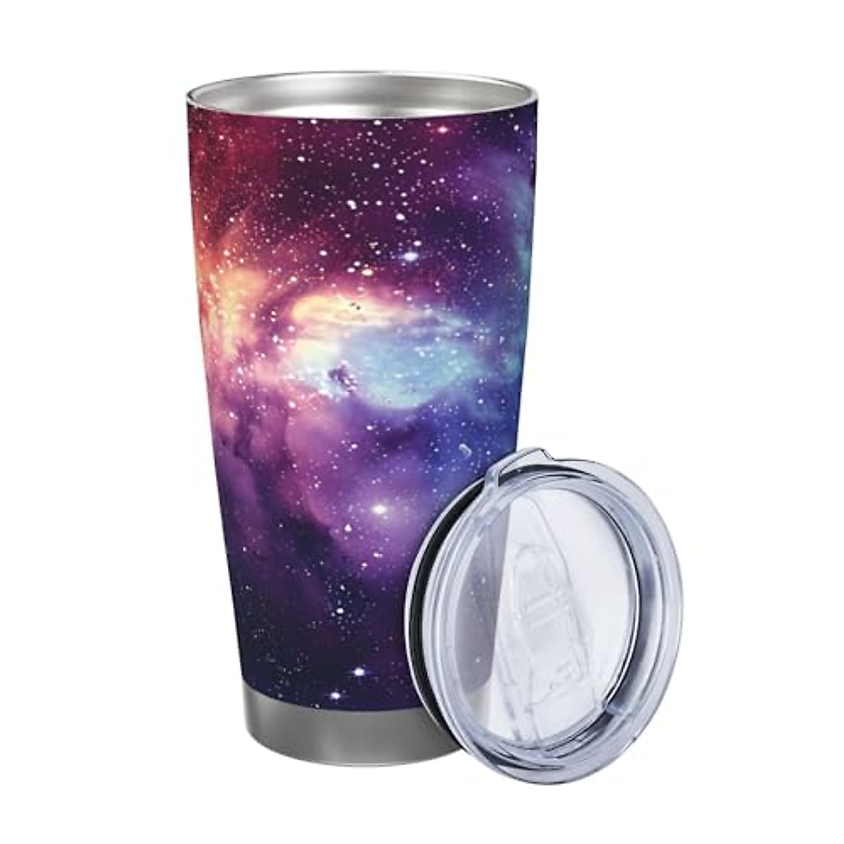 AYCZN Universe Nebula 20 OZ Tumbler Stainless Steel Travel Coffee Mug, Space Star Insulated Water Bottle with Lid and Straws Leakproof Thermal Cup