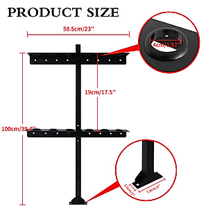 Trailer Racks for Lawn Equipment, Trailer Tool Rack Shovel Holder for ...