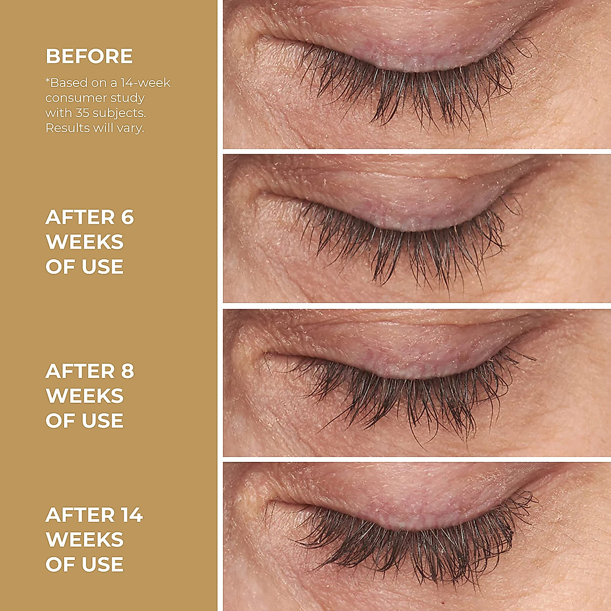 Lilly Lashes Level Up Conditioning Lash Serum, Eyelash Serum, Eyelash Serum for Fuller Natural Lashes, Non Irritating Lash Serum and Eyebrow Serum, Lash Therapy