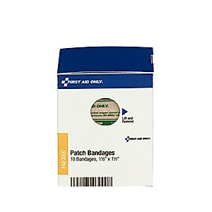 First Aid Only - FAE3000 Patch Bandages, 1 1/2 x1 1/2, 10 Count