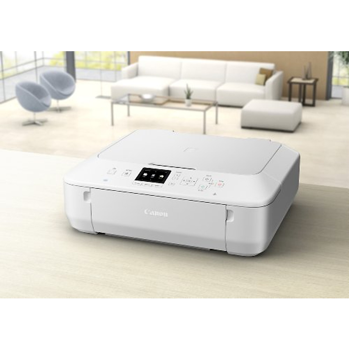 Canon PIXMA MG5520 Wireless All-In-One Color Photo Printer with Scanner, Copier and Auto Duplex Printing, White (Tablet Ready)