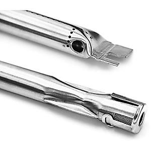 Hongso 34 1/4" SS Burner Tube Set and 24.5" Flavorizer Bars Replacement for Weber Genesis 300 Series E-310 E-320 EP-310 EP-320 S-310 S-320 Gas Grills (with Side Control Panel Only), 67722 7539 7540