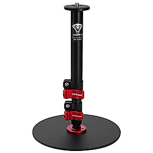 IFOOTAGE Cobra 2 Round Base Monopod, 22" Table Top Monopod, Aluminum Camera Monopod with Base, Video Monopods with Round Base Compatible for DSLR Cameras and Camcorders, Vlogging(RB-A200)