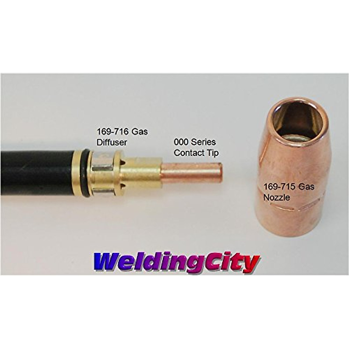 WeldingCity 100-amp 10-ft Air-cooled MIG Welding Gun Torch Stinger Replacement for Miller Millermatic MIGmatic M-Series M-100/M-10 (248282)