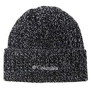 Columbia Men's Watch Cap, Black and White Marled, One Size