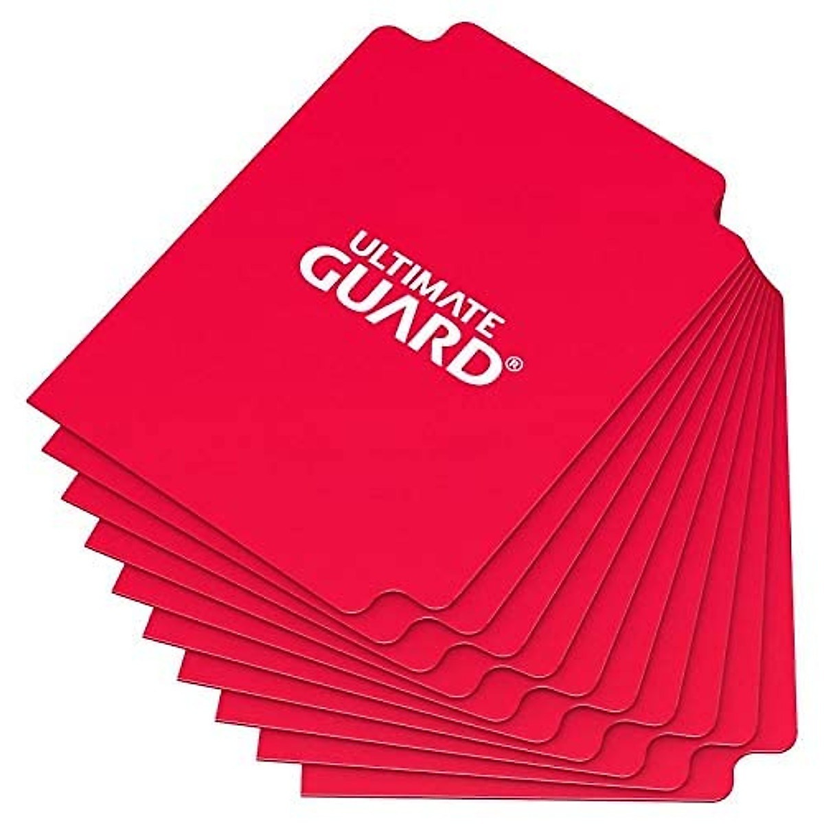 2 Packs Ultimate Guard Red Card Dividers (10) Standard Size Individual Pack