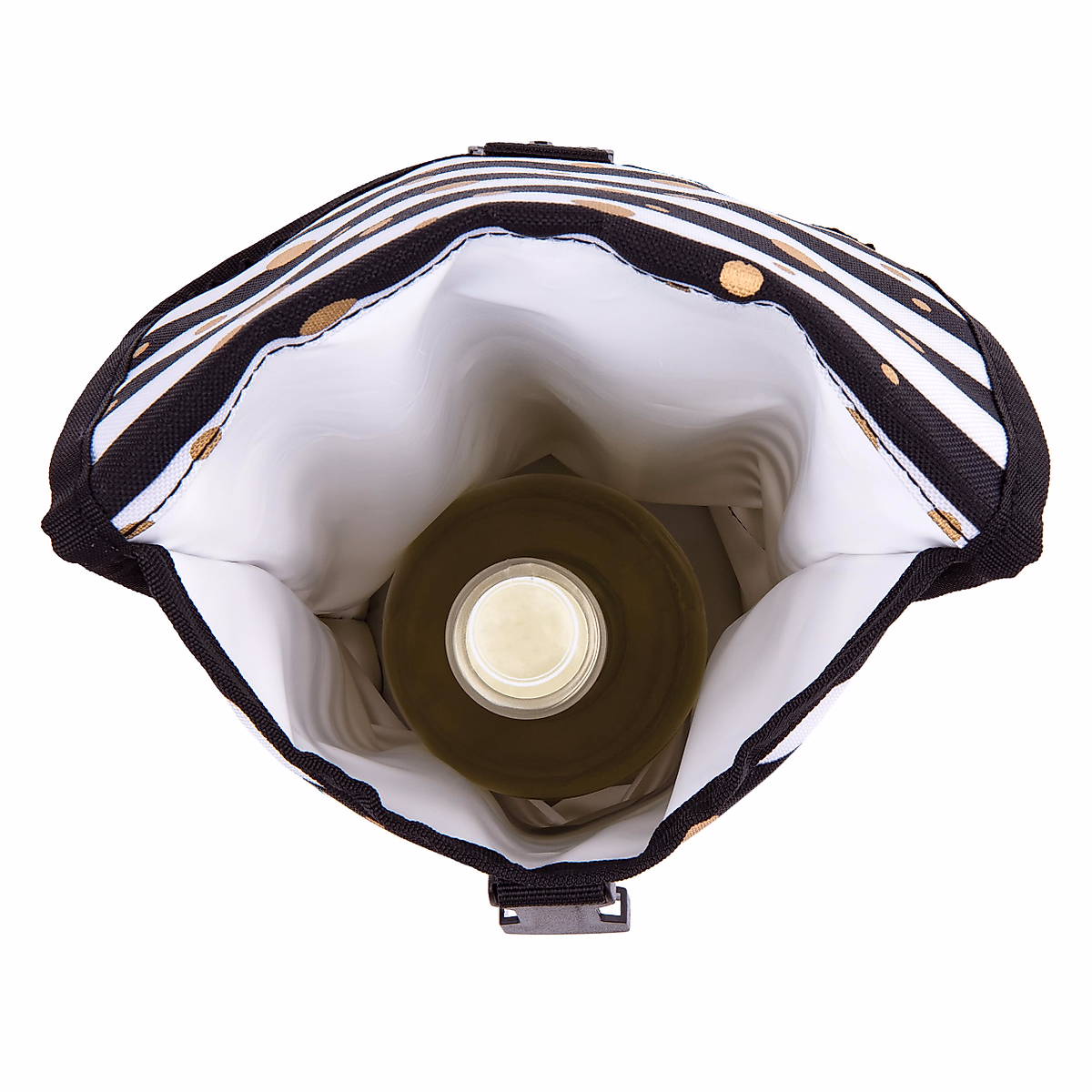 PackIt Freezable Wine Bag, Celebration Dot, Built with EcoFreeze Technology, Foldable, Reusable, Shoulder Strap with Buckle Closure, Perfect for Adults and Drinks On-the-Go