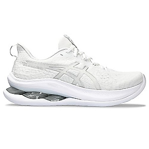 ASICS Women's Gel-Kinsei MAX Running Shoes, 6.5, White/Pure Silver