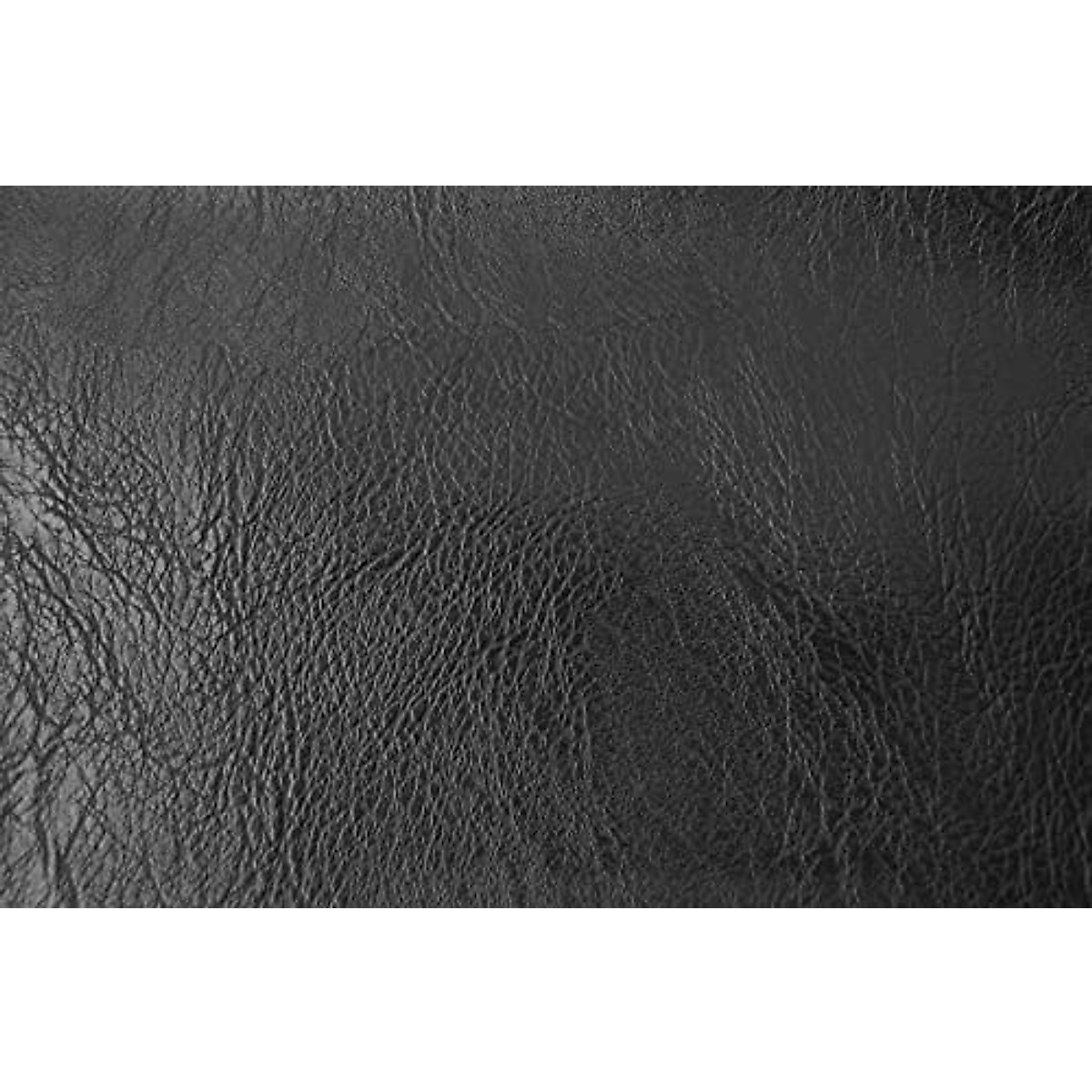 Wento Thick 1 Yard Faux Leather Fabric Soft Skin Grain PU Leather Fabric for Furniture Cover Reupholster Sofa Chairs Cushiones Vinyl Upholstery Fabric (1yard,Black)