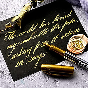 YongBo Metallic Gold Acrylic Paint, 100ml Gold Paint, Gold Leaf Paint for Metal, Wood, Headstone, Painting, Non Toxic Non Fading