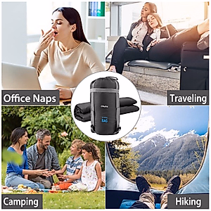 Ohuhu Lightweight Sleeping Bag for Backpacking - Summer Sleeping Bag Compact Ultralight Sleep Bag with Compression Sack for Adults Warm Weather Outdoor Camping Backpacking Hiking